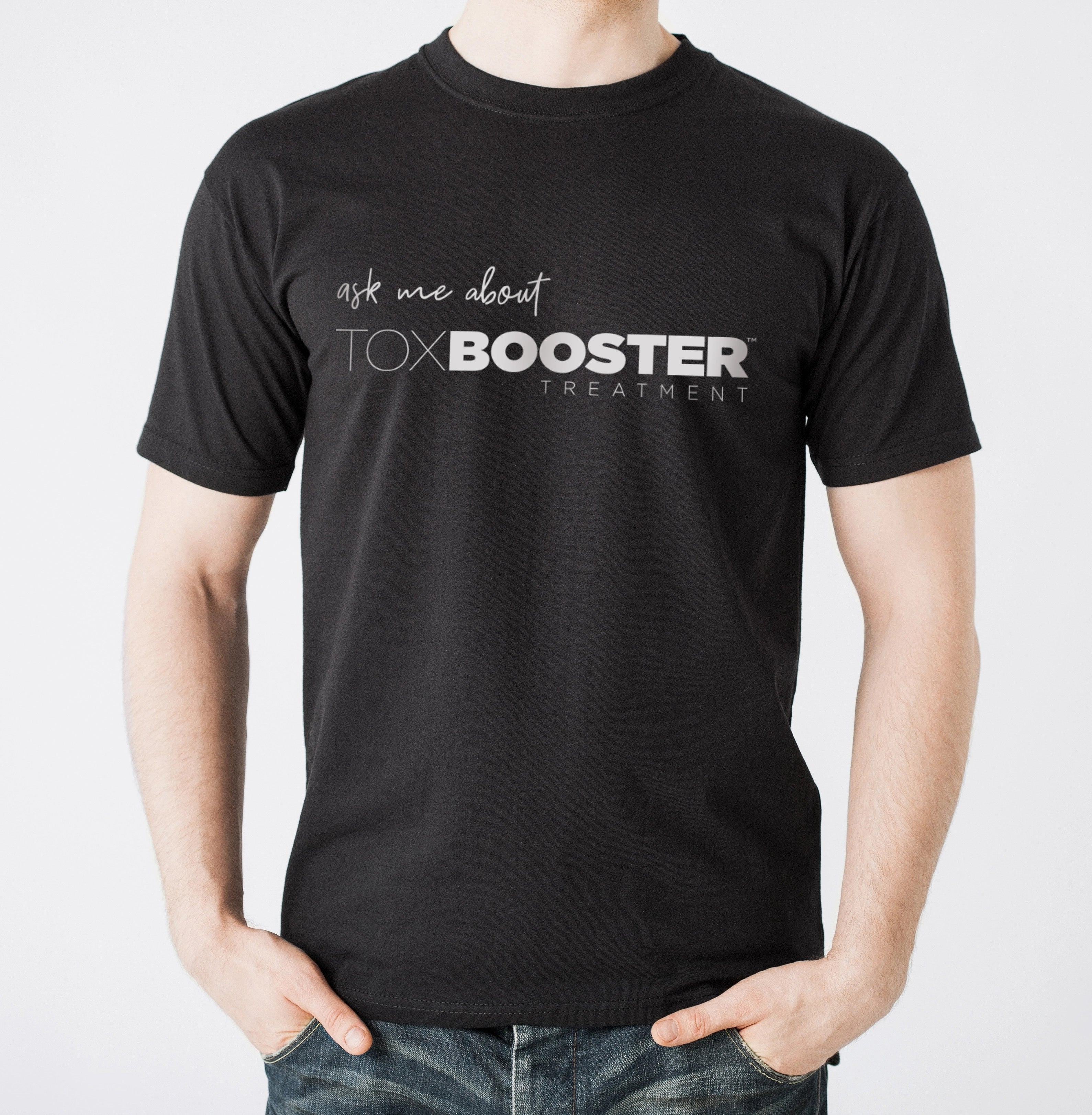 Man's ToxBooster T-Shirt, Black – VI Derm
