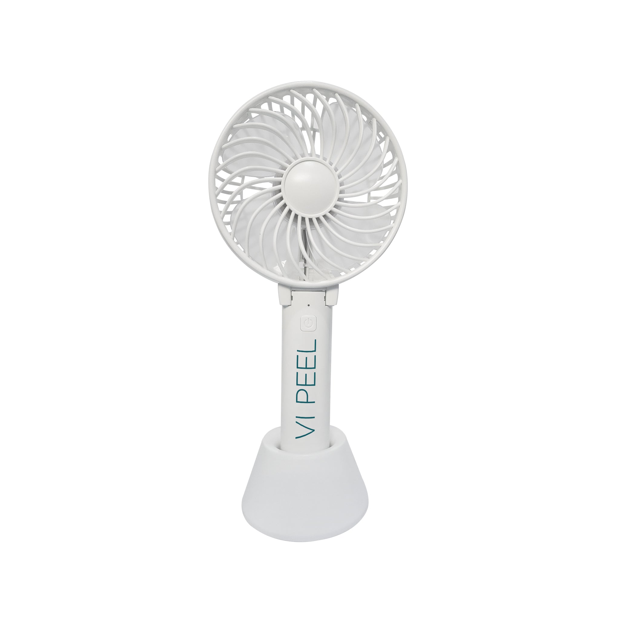 Handheld Rechargeable Fan, White – VI Derm